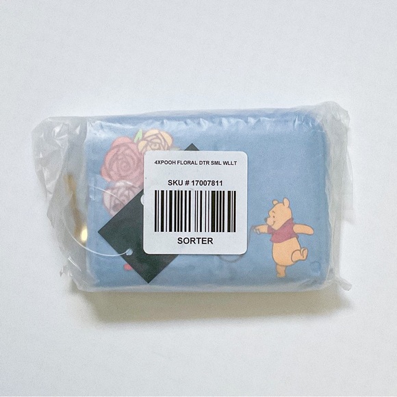 Disney | Bags | Disney Winnie The Pooh Zippered Wallet Floral Our Her ...